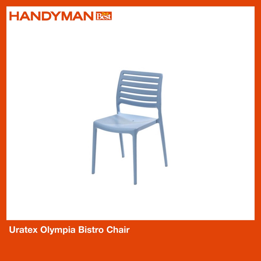 Blue Monoblock Olympia Bistro Dining Chair ShopITOOH