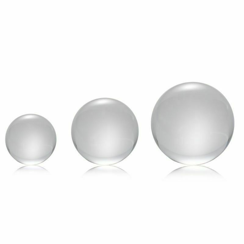 Transparent color Glass Crystal Ball Props ball Decor 30Mm | Shopee ...