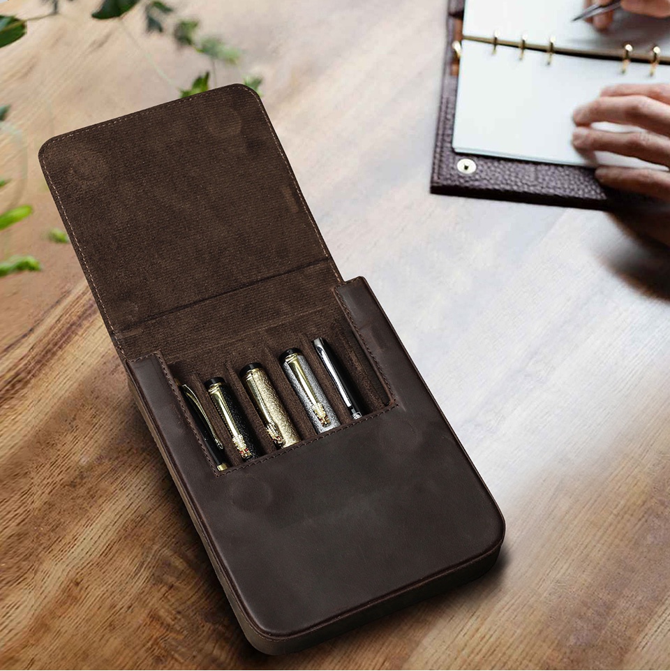 CONTACT'S FAMILY Handmade Pen Case For Adult Office Holder Genuine ...