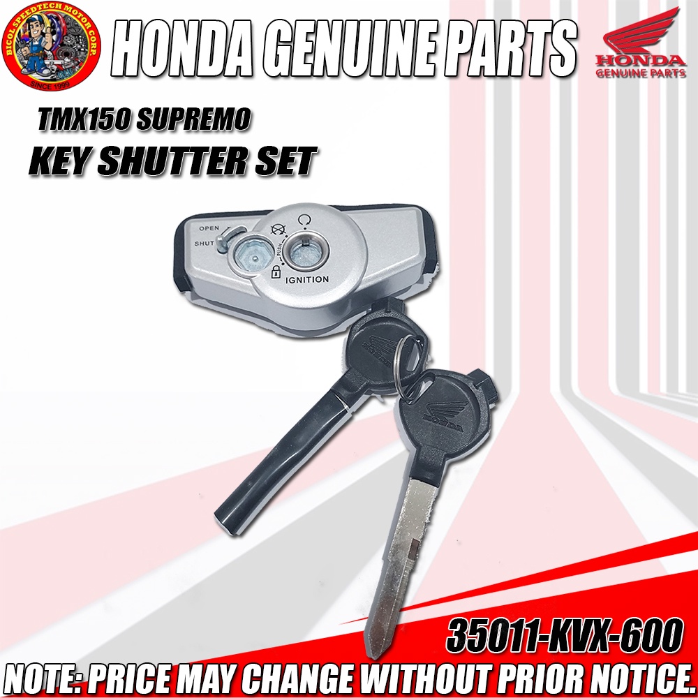 TMX150 SUPREMO KEY SHUTTER SET (HPI) (Genuine: 35011-KVX-600) | Shopee ...