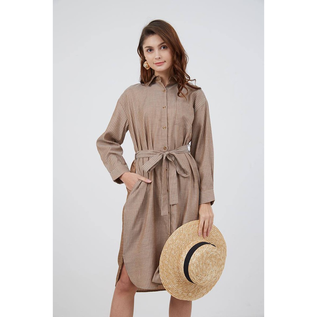 Berrybenka - Farah Oversized Shirt Dress (S) | Shopee Philippines
