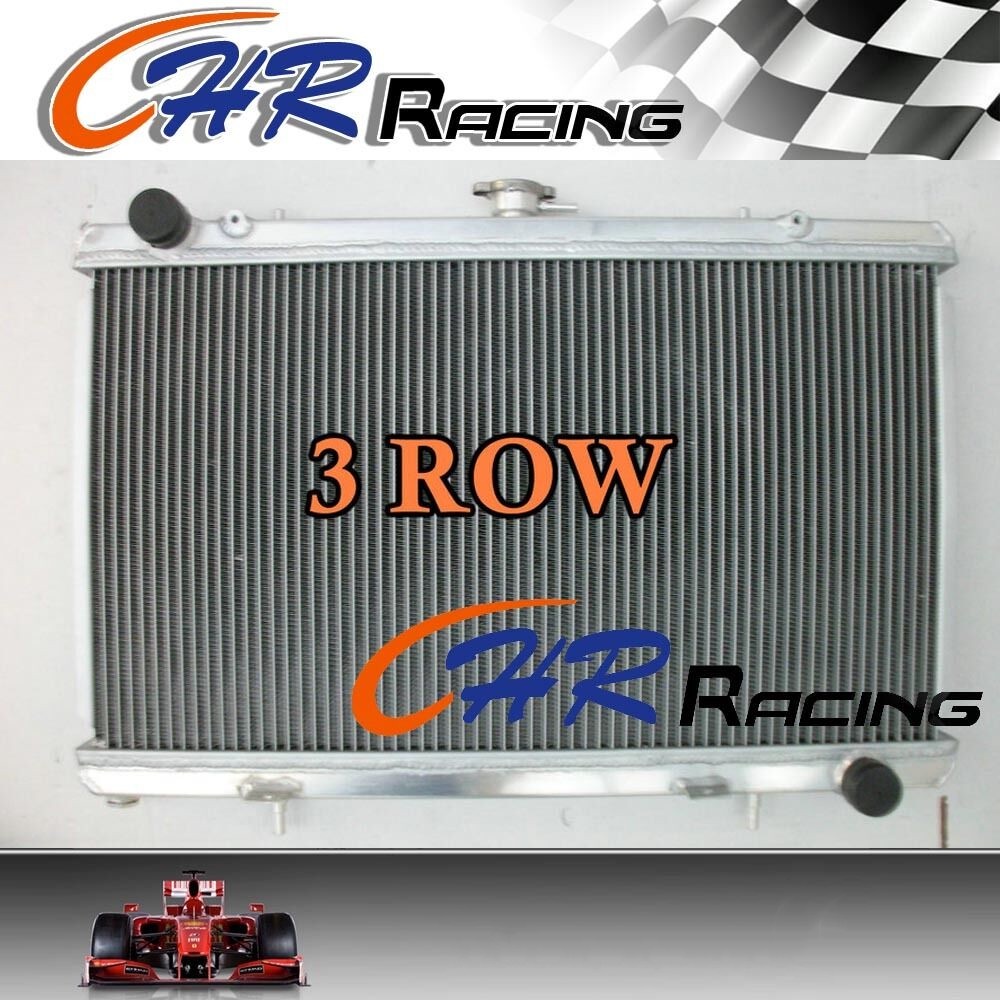 3 ROW 52mm aluminum alloy radiator High-Per For Nissan silvia 180sx S13 ...