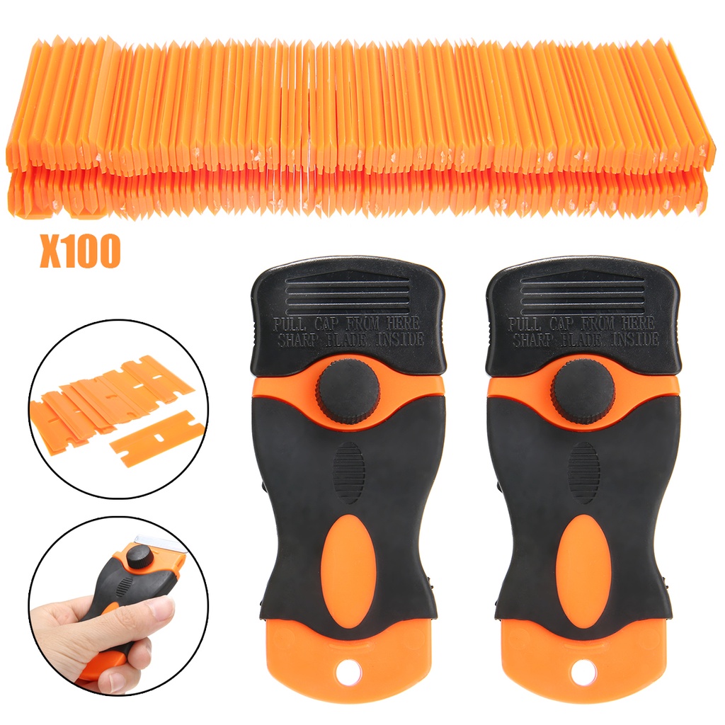 Plastic Scraper Razor Blade Car Sticker Decal Label Removal Glass ...
