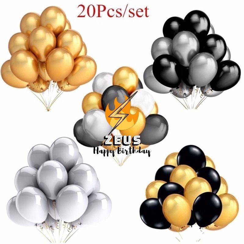 20pcs/₱60 Ready Stock 12Inches 3.2gm Round Latex Neo Balloon birthday ...