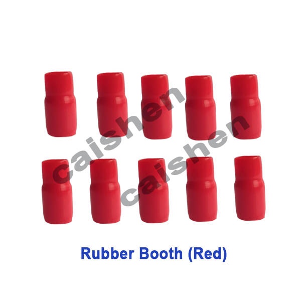 Cable Lug Terminal Cover Terminal Lug Soft Insulated Sleeve 35mm red ...