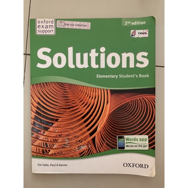 Solutions elementary student book 2nd edition | Shopee Philippines