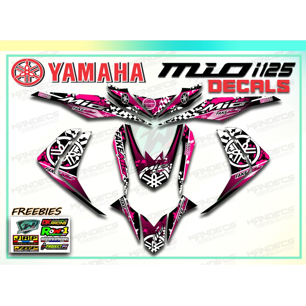 Mio i 125 Decals - Yamaha Wandecs Design | Shopee Philippines
