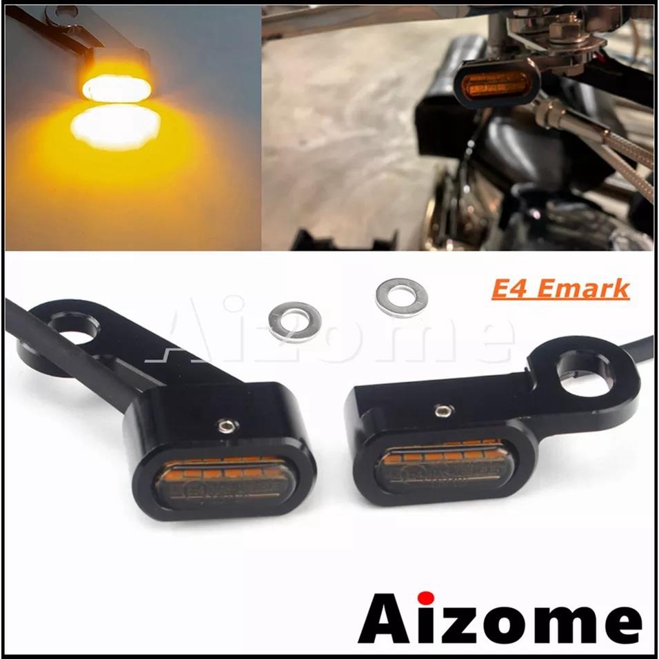 E4 Motorcycle Mini LED Running Light Lamp Turn Signal Indicators ...