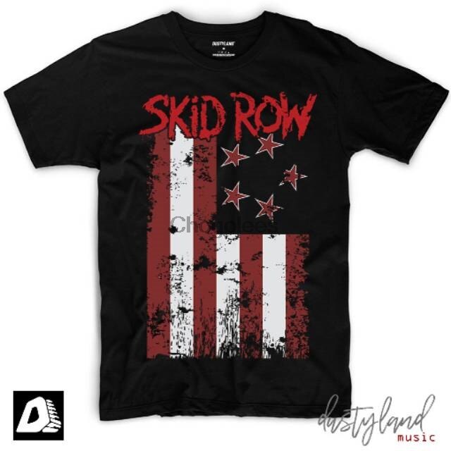 Band SKID ROW Distressed FLAG T Shirt | Shopee Philippines