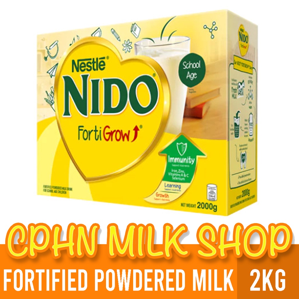 NIDO FORTIGROW 2kg Fortified Powdered Milk Drink | Shopee Philippines