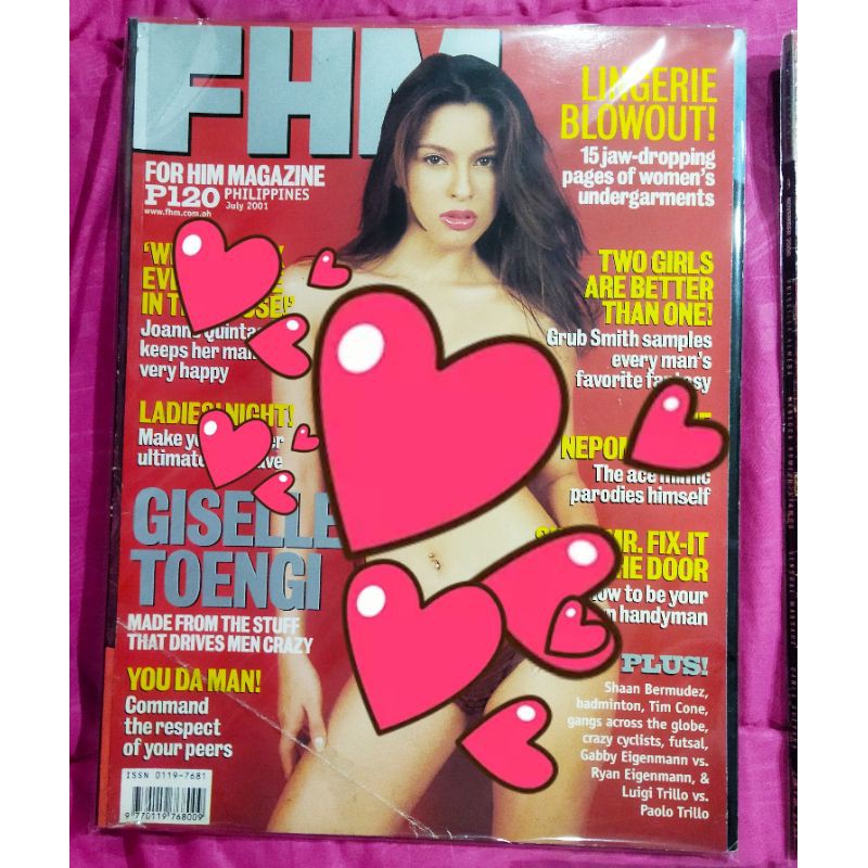 Kalibruhan:FHM MAGAZINE:#16 GISELLE TOENGI (JULY 2001) | Shopee Philippines