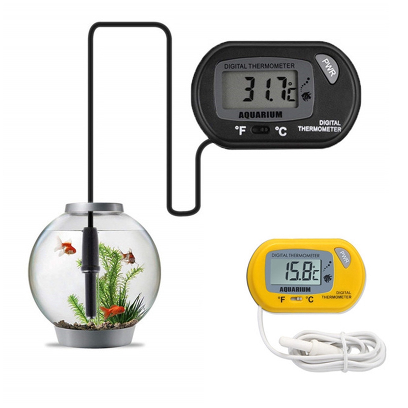 Digital LCD Aquarium Water Thermometer Probe Temperature Tester for ...