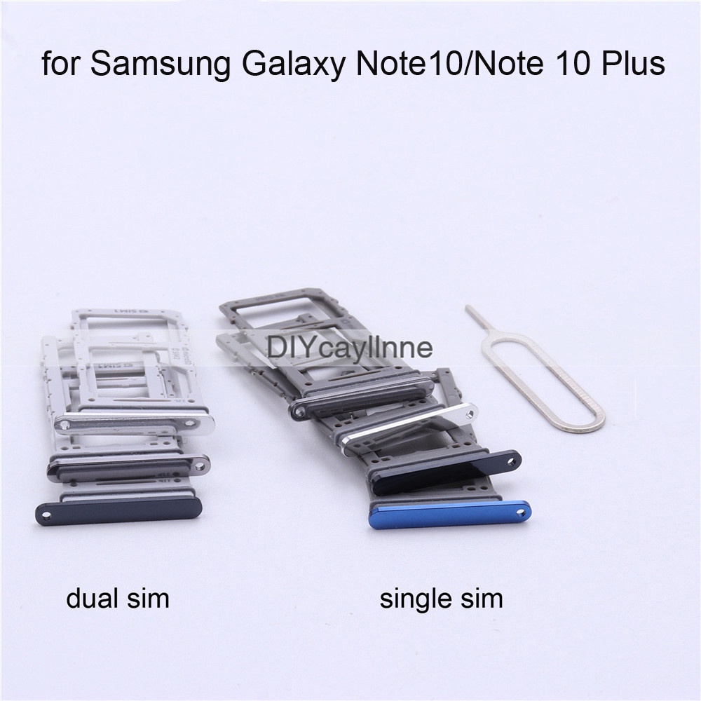 For Samsung Galaxy Note 10 / Note 10 Plus Dual Single SIM Card Tray ...