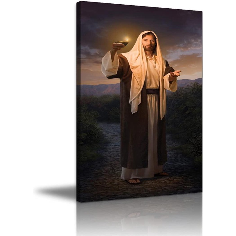 Framed Christ Art Wall Decor Jesus Portrait Posters Artwork Jesus ...