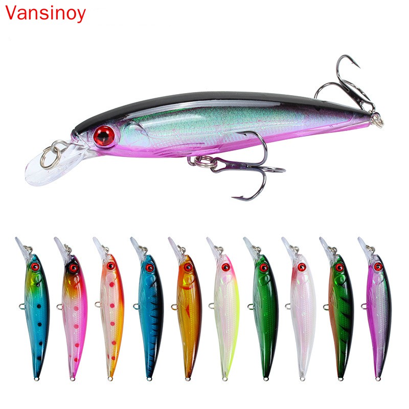 11cm / 13.5g Long-range Laser Minnow Lure Bait Floating in Water ...