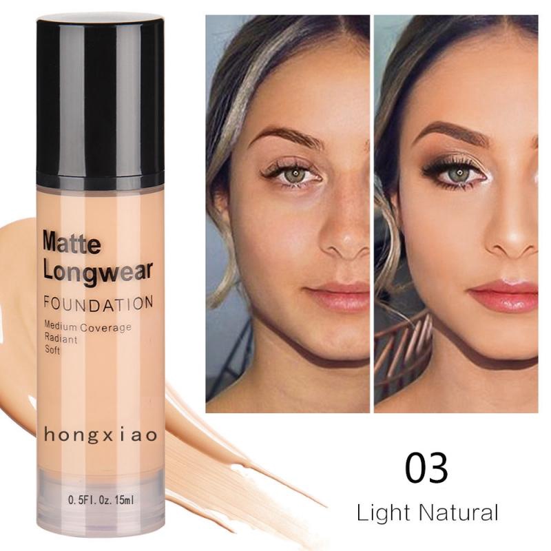 Matte Liquid Foundation Moisturizing Concealer Hide Pores Cover ...