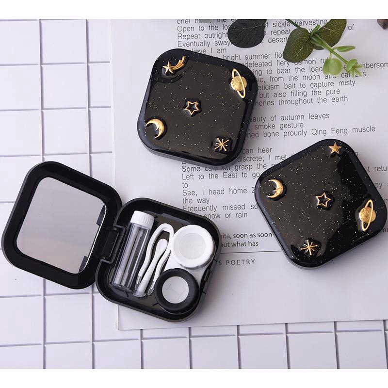 Eyeshare Conact Lenses Case Universe Starry Sky Rocket Care Box Mate ...