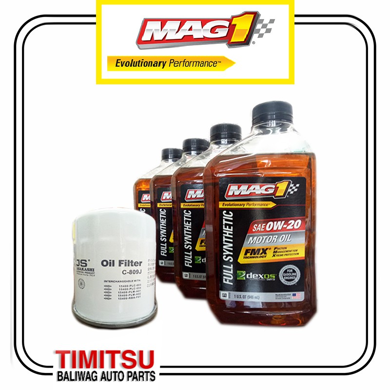 MAG1 FULLY SYNTHETIC 0W-20 MOTOR OIL BUNDLE HONDA ACCORD 1997-2018 ...