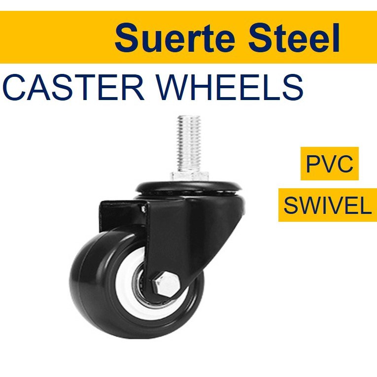 2 Inches PVC Light Duty 50kg Load Capacity Caster Wheel Treaded Size ...