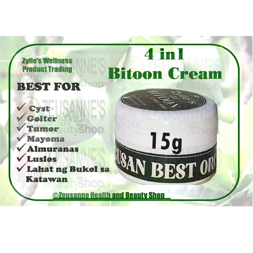 ZYLLE'S 4 in 1 PURE BITOON CREAM 15GRAMS | Shopee Philippines