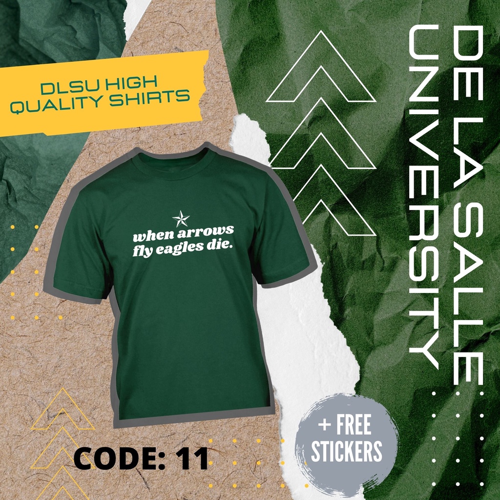 DLSU (DE LA SALLE UNIVERSITY) SHIRTS - HIGH QUALITY COTTON T-SHIRTS ...