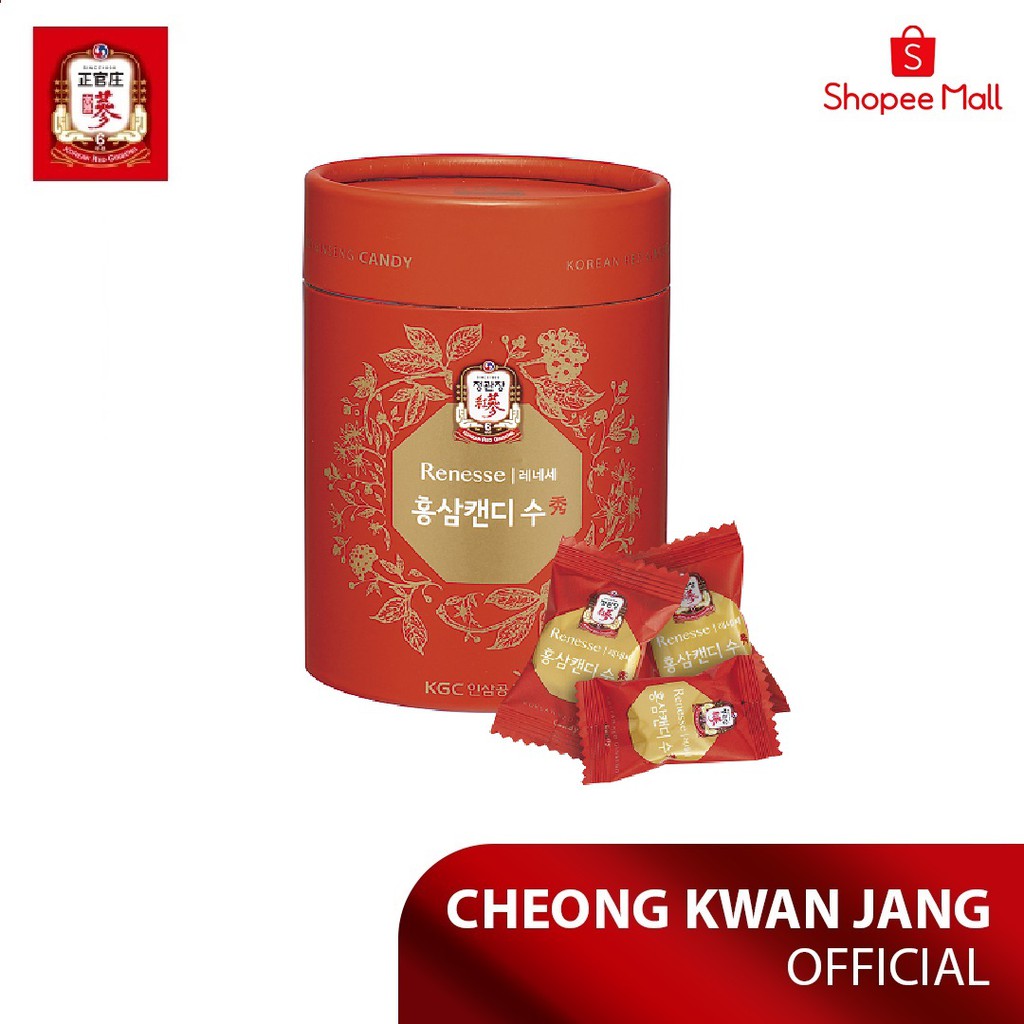 Renesse Korean Red Ginseng Candy 120g (20 pieces / box) | Shopee ...