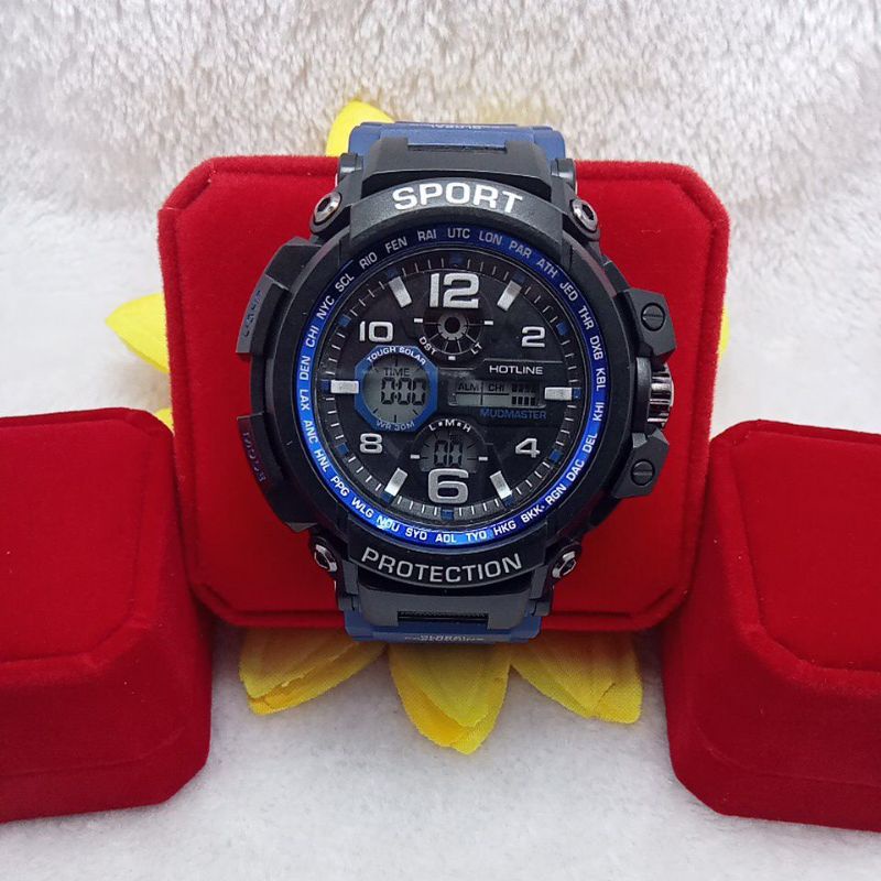 sports digital watch blue strap water resist battery operated | Shopee ...