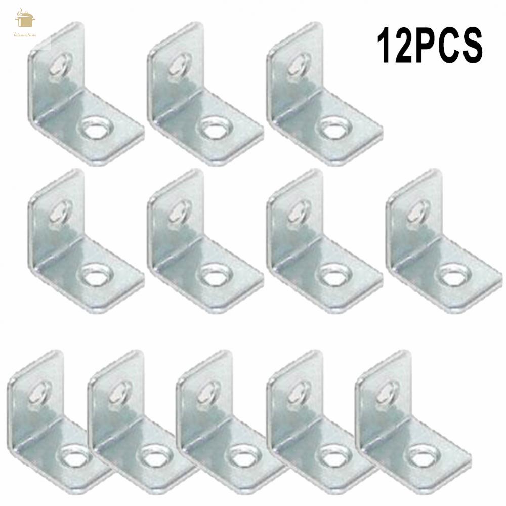 12pcs L-shaped Right Angle Bracket Wall Mounted Brackets Floating ...