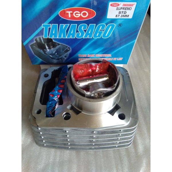 SUPREMO CYLINDER BLOCK W/PISTONKIT STD 57.3MM TGO ORIGINAL | Shopee ...