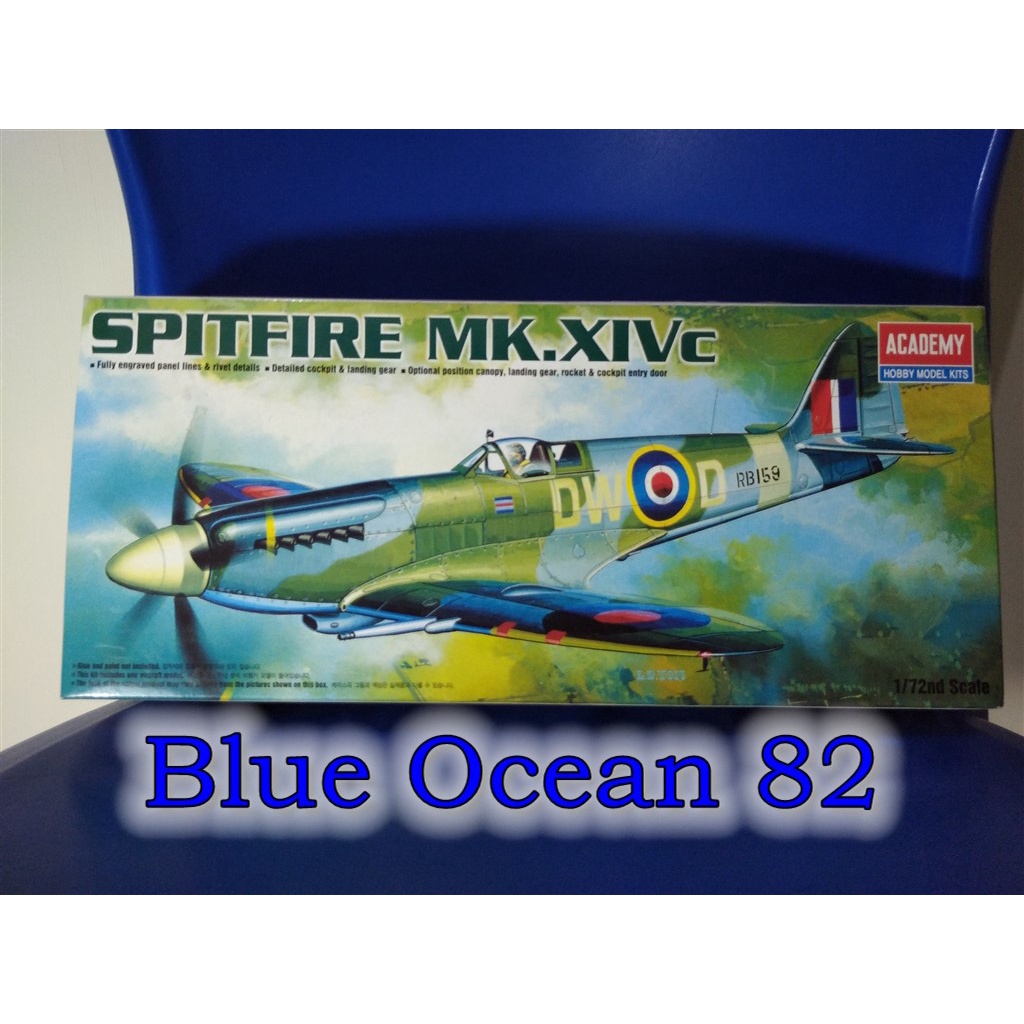 Academy 1/72 - Spitfire Mk.XIVc British RAF Fighter Aircraft - 5 Blade ...