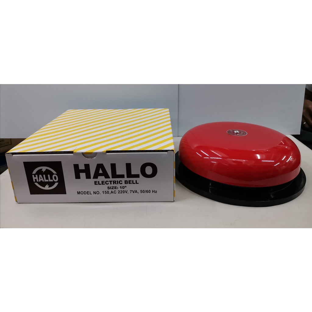 Hallo Round Bell 10" 220V Red (Japan), Emergency Round Bell - 150 ...