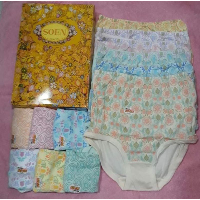 Soen original Panty 12 PCS. FULL PANTY HIGH WAIST GP FOR ADULT size M L XL 2XL Shopee Philippines