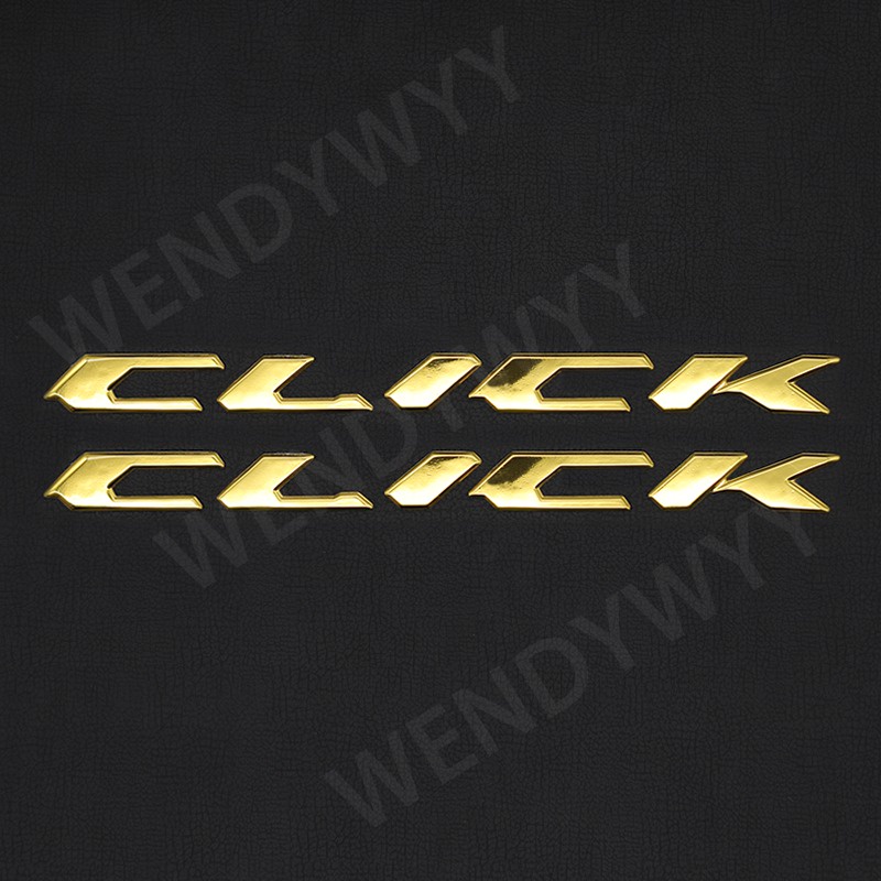 2pcs Multi-Colors 3D Honda Click and 125i or 150i Emboss Letter Emblem ...