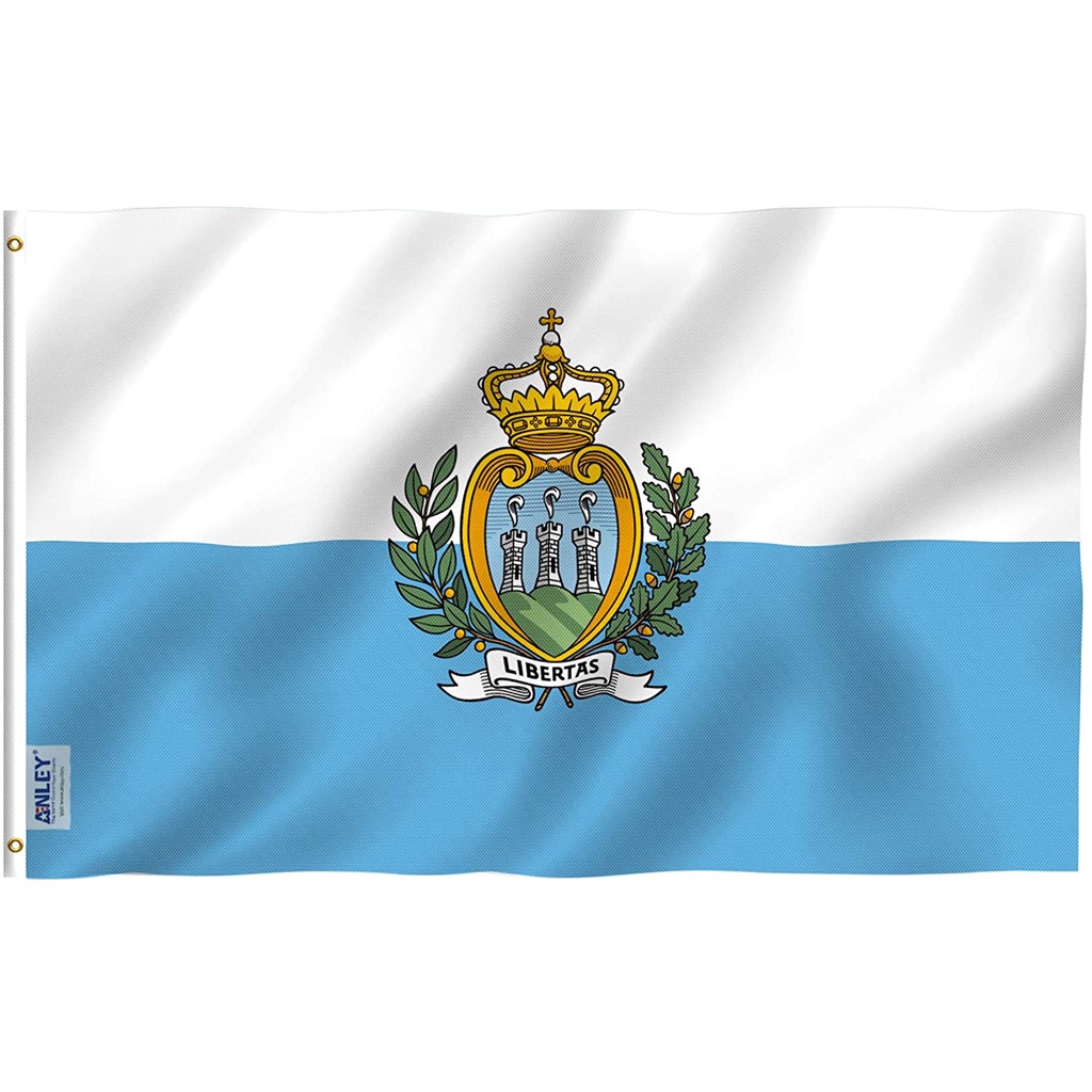 ANLEY 90x150 cm San Marino flag - Sammarinese Flags | Shopee Philippines