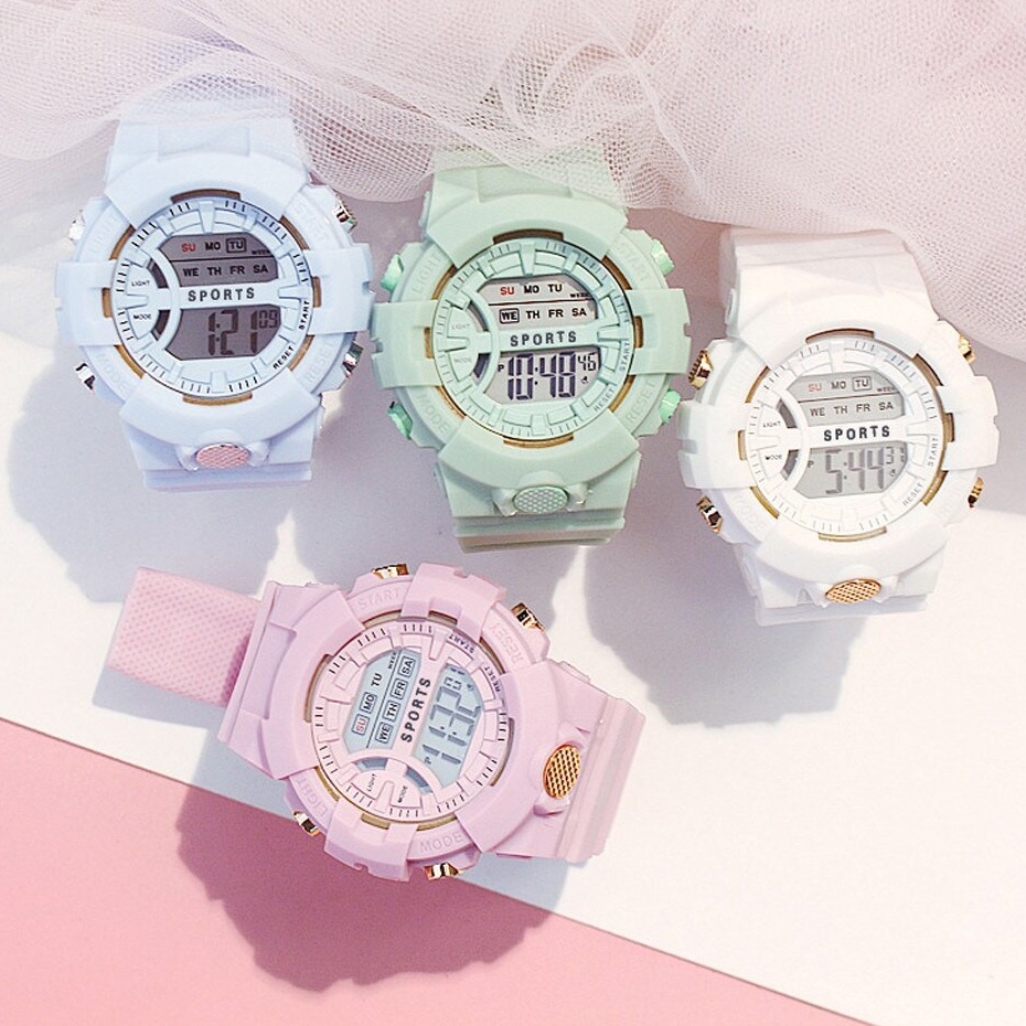 Korean Macaron Color Waterproof Men's Women's Unisex Student Sport ...