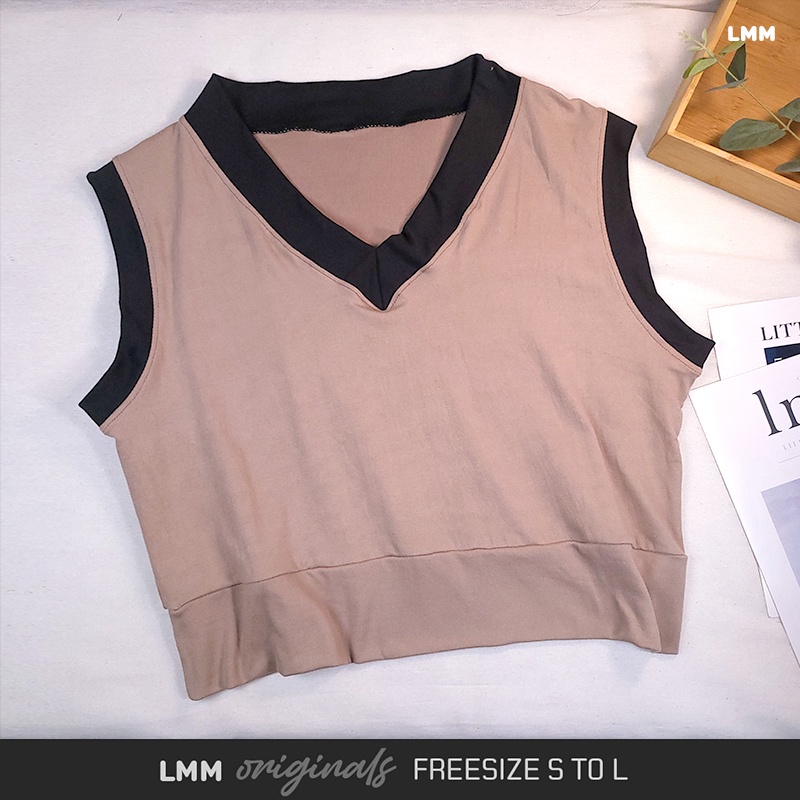 Contrast trim oversized men women vest type two tone vests korean ...