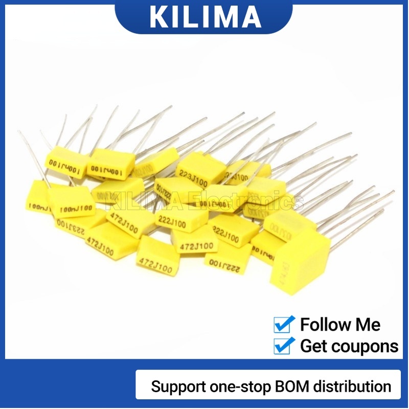 10Pcs Corrective Capacitor 100V 102J 103J 104J 105J 222J 223J 224J 474J ...