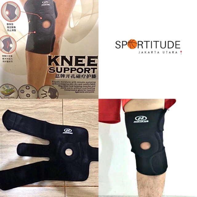 Knee Support Ninja with Open Patella Magnet (1 pcs) | Shopee Philippines