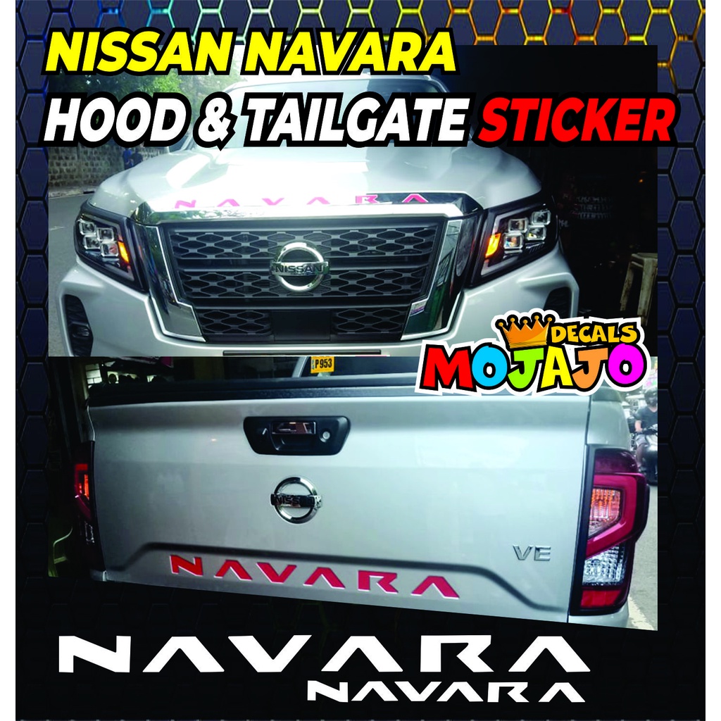 Nissan Navara Hood & Tailgate STICKER | Shopee Philippines