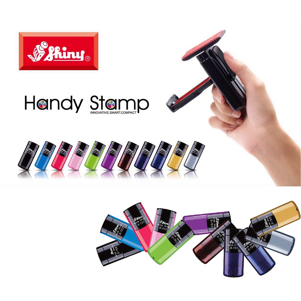 CUSTOMIZED Shiny Self Inking Pocket Stamps / Handy Stamps S-722 / S-723 ...