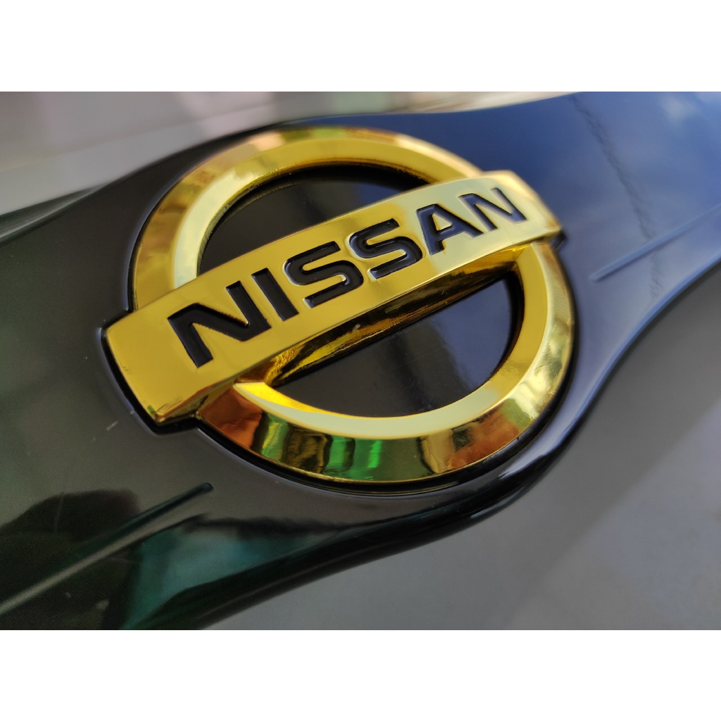 nissan almera boot emblem metal gold new | Shopee Philippines