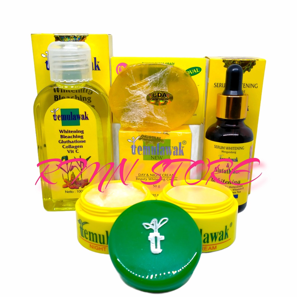 Complete Package ORIGINAL 4IN1 TEMULAWAK CREAM (Sap, CREAM, SERUM ...