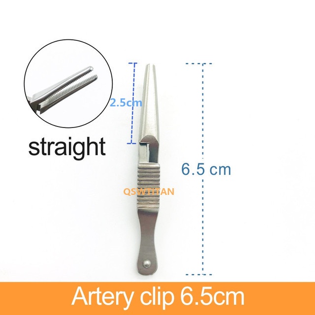 Arterial hemostas Arterial vascular clamping clipper Temporary blocking ...