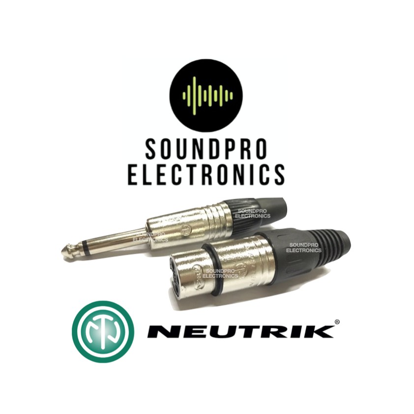 NEUTRIK XLR Female & PL-55 Mono Plug Connector (SET) | Shopee Philippines