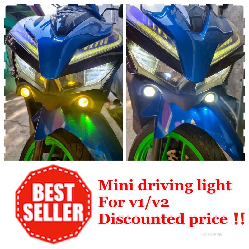 SET! mini driving ligth w/Airscoop for honda click 125i/150i | Shopee ...