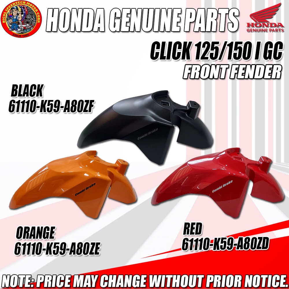 CLICK 125/150 I V2/ GC FRONT FENDER (HPI) (Genuine: 61110-K59-A80Z ...