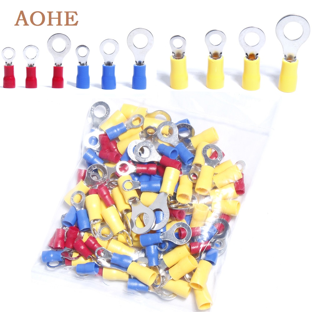 1.25/2/5.5mm Quick crimping ring connector Kit Cold crimping round ...