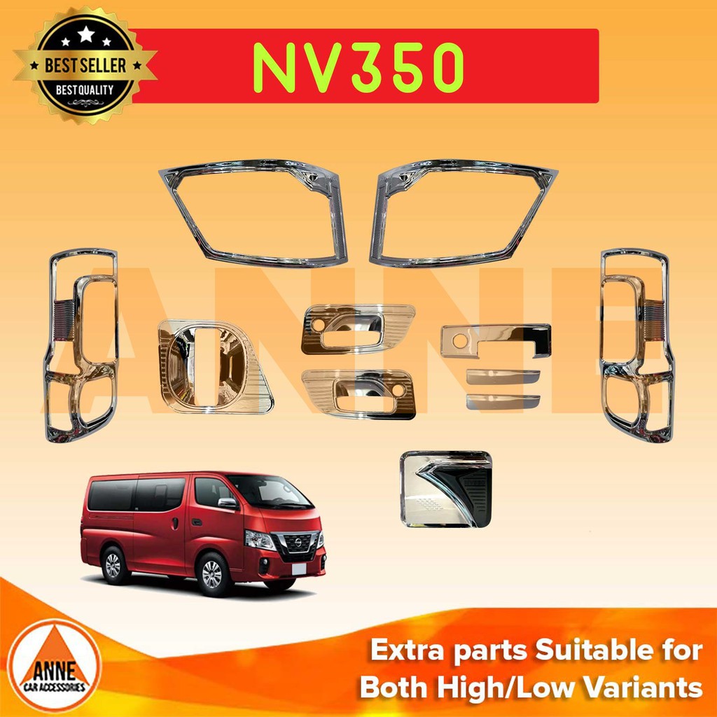 Garnish Cover Set for Nissan Urvan NV350 2017 - 2022 Chrome Nissan ...