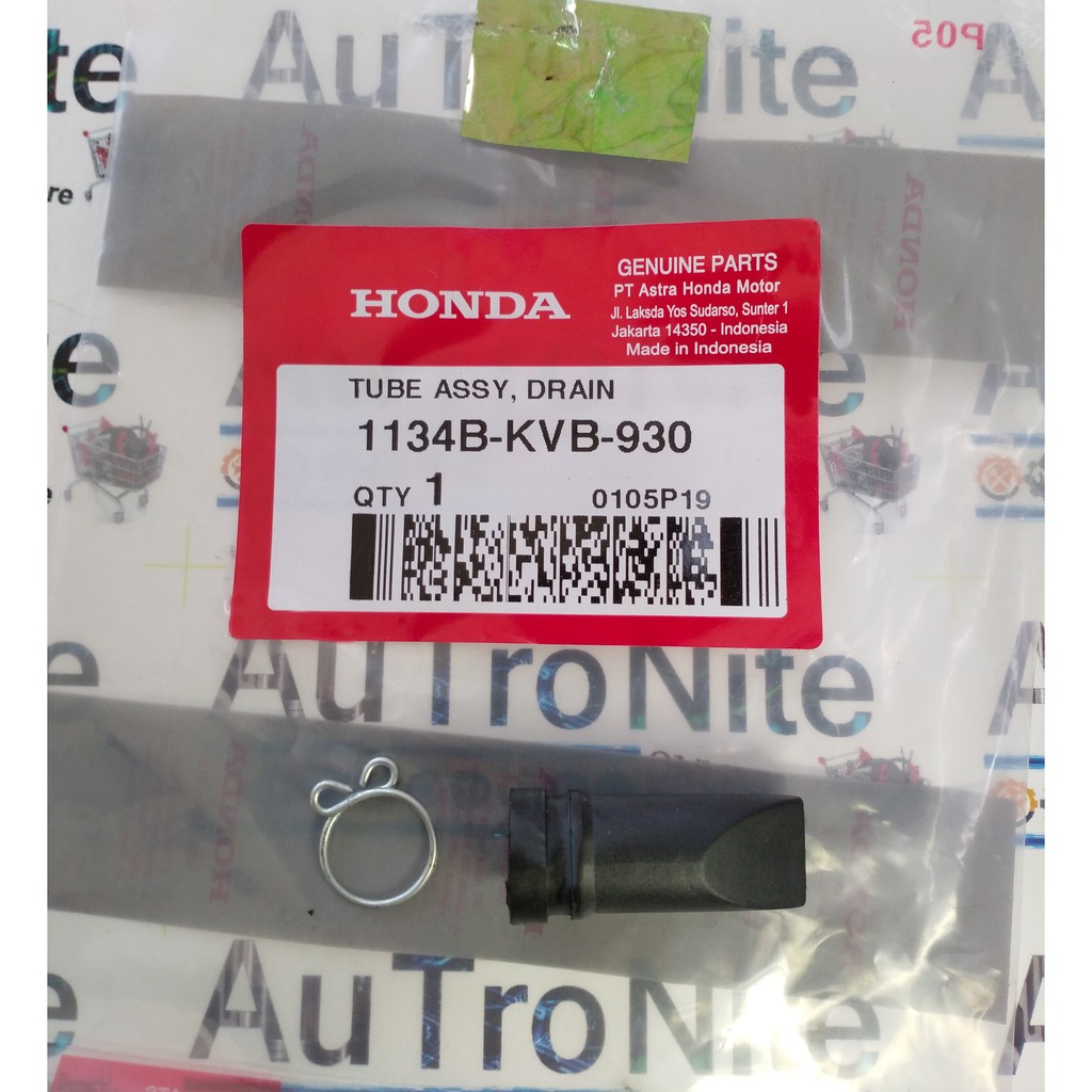 Plug Air Cleaner Tube Assy Drain Filter 1134B-KVB-930 Original Honda ...