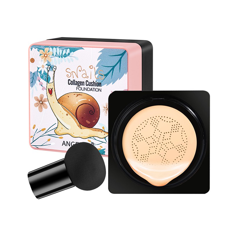 Collagen Air Cushion BB Cream Full Coverage Concealer Natural Brightening Makeup Foundation with ...